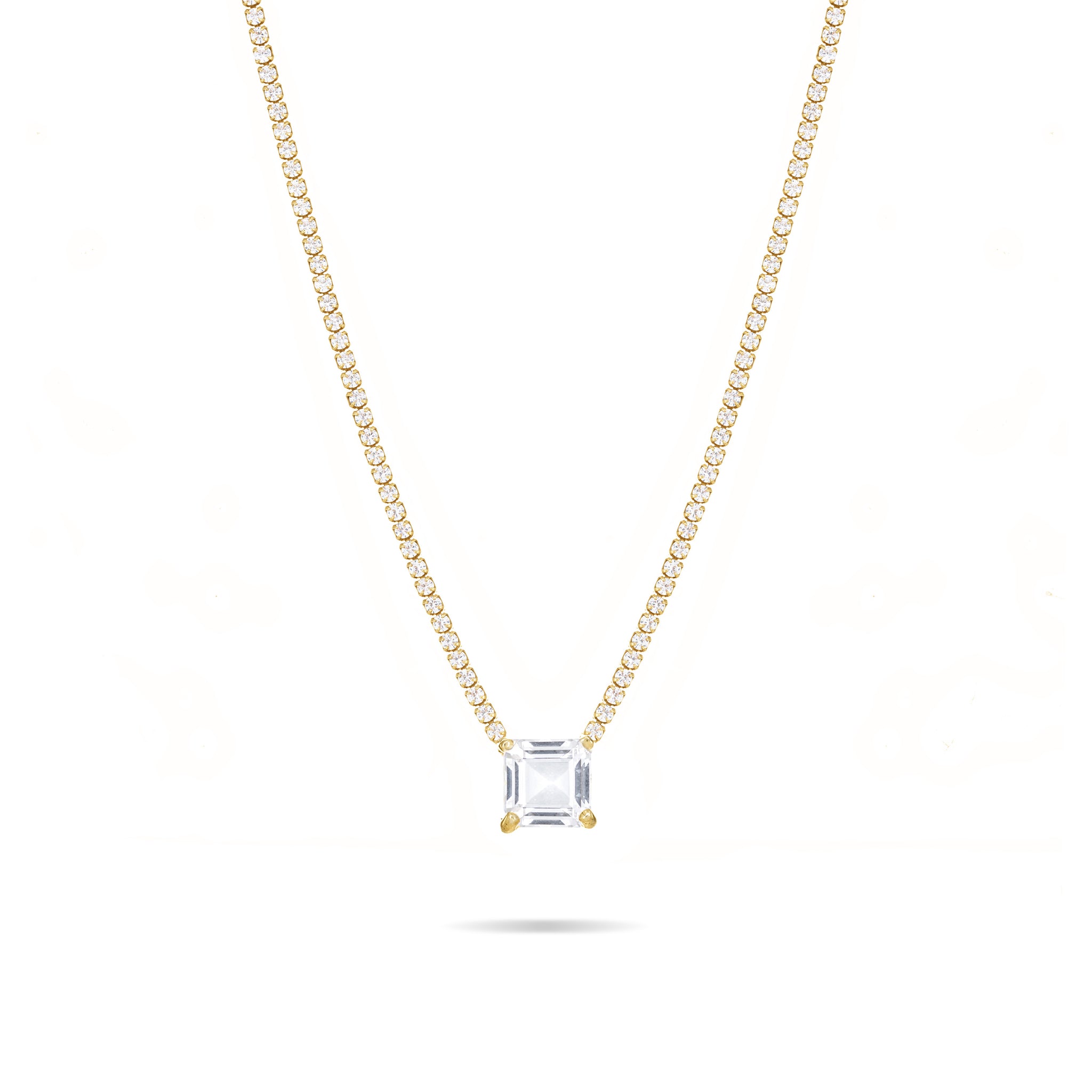 V Shape One Big Square Tennis Choker